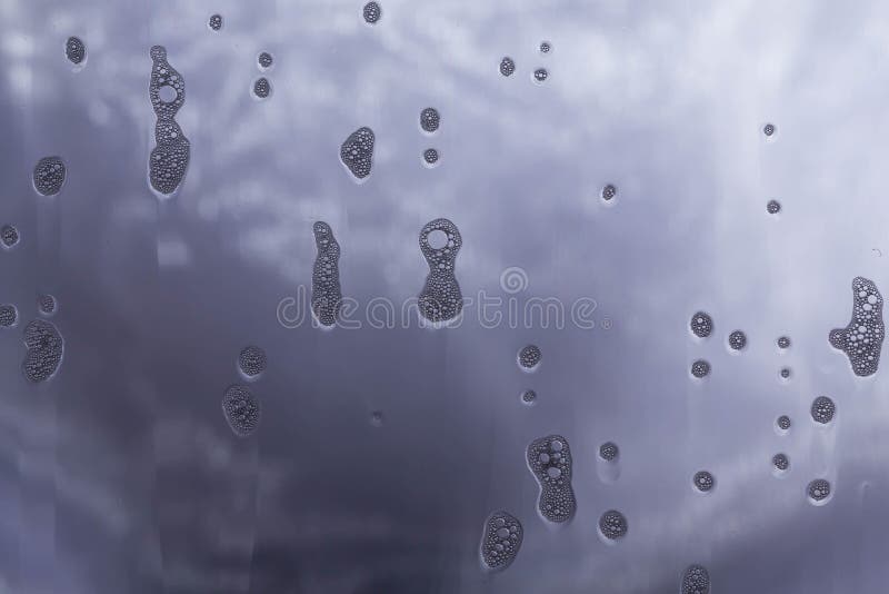 Natural soap foam on glass stock illustration. Illustration of bright ...