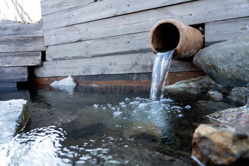 Natural Source of Clean Water. the Purest Tasty and Healthy Water Stock ...