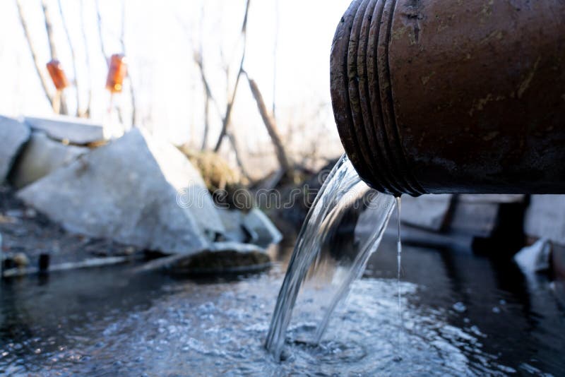 Natural Source of Clean Water. the Purest Tasty and Healthy Water Stock ...