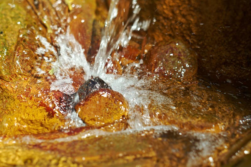 Natural Source of Mineral Curative Water. Stock Photo - Image of nature ...