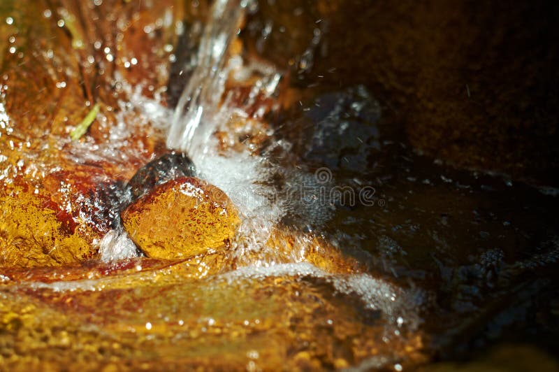 Natural Source of Mineral Curative Water. Stock Photo - Image of health ...