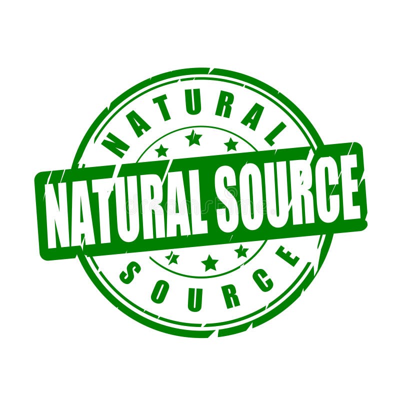 Natural Source Vector Stamp Stock Vector - Illustration of badge, rated ...