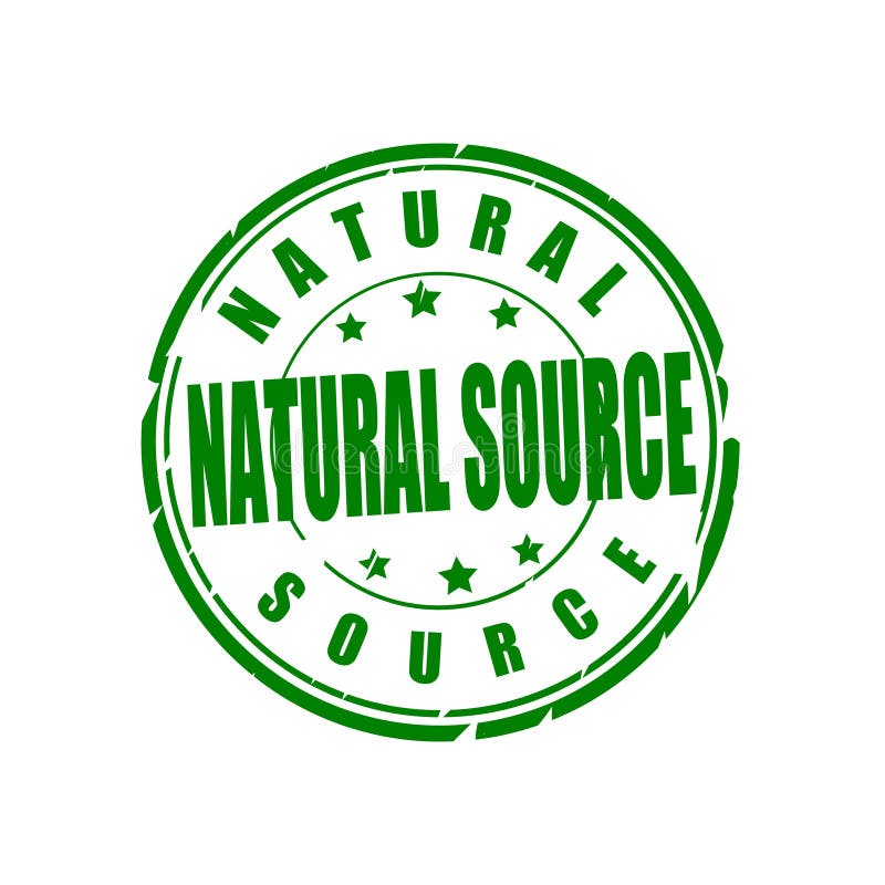 Natural Source Vector Stamp Stock Vector - Illustration of badge, rated ...