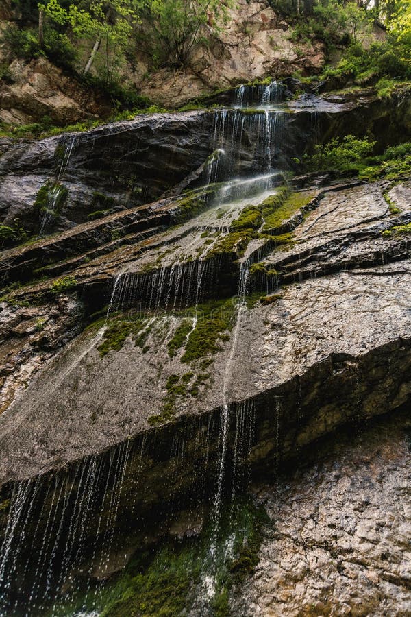 Natural Sources with Lots of Waterfalls Stock Image - Image of mountain ...