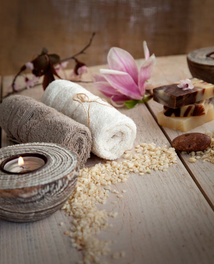 Natural spa setting stock image. Image of dayspa, bamboo - 24523683