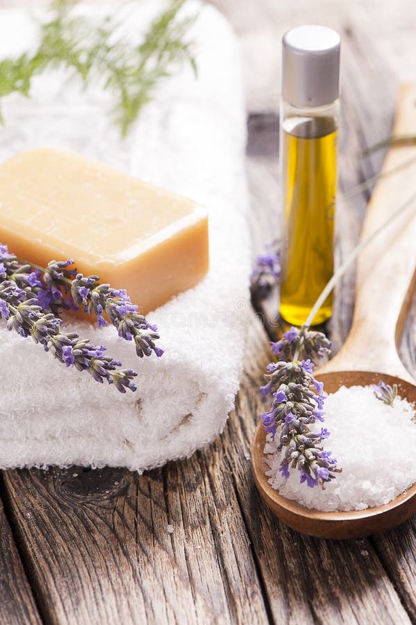 Natural spa setting stock image. Image of aroma, candle - 64264577