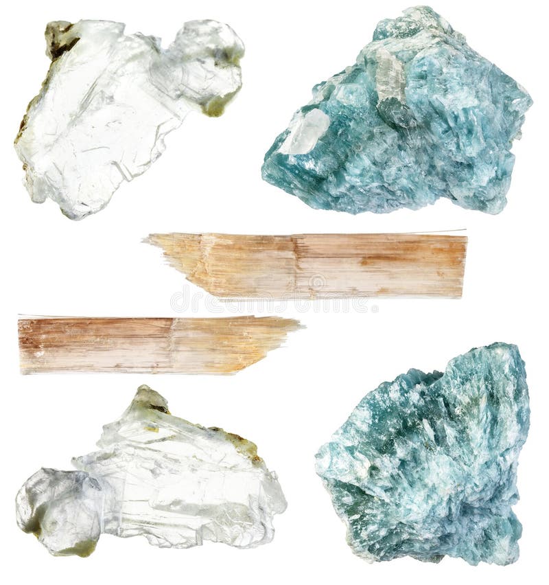 Natural Specimens of Uncut Brucite Rocks Cutout Stock Image - Image of ...