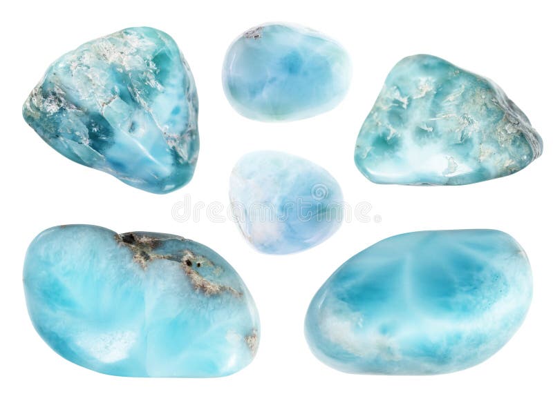 Natural Specimens Uncut Larimar Rocks Cutout Stock Photos - Free ...