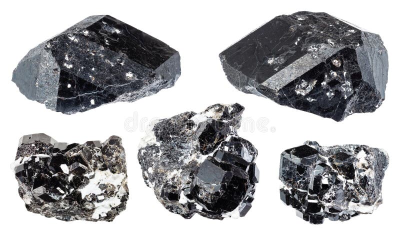 Natural Specimens Uncut Melanite Rocks Cutout Stock Photos - Free ...