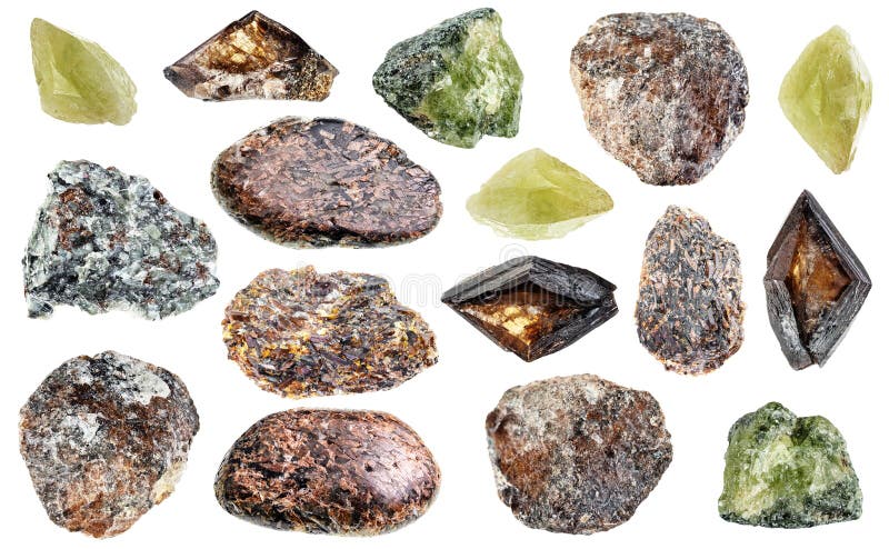 Natural Specimens Uncut Sphene Rocks Cutout Stock Photos - Free ...