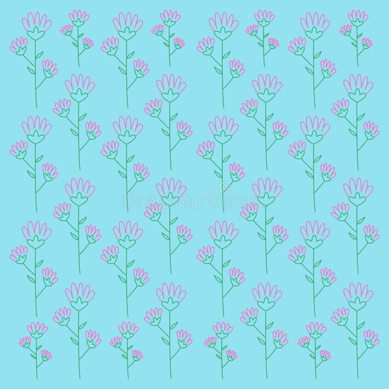 Natural Spring Flowers on Blue Texture, Pattern, Background Stock ...