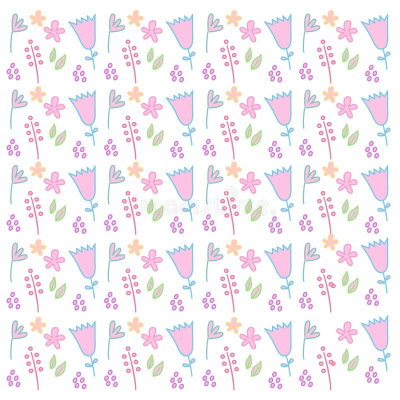 Natural Spring Flowers Texture, Pattern, Background Stock Vector ...