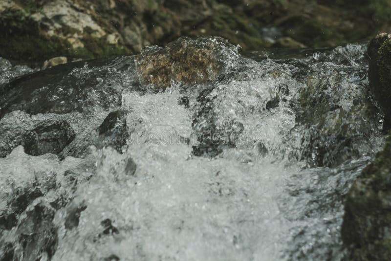 Natural Spring Water from the Mountains Stock Image - Image of rocky ...