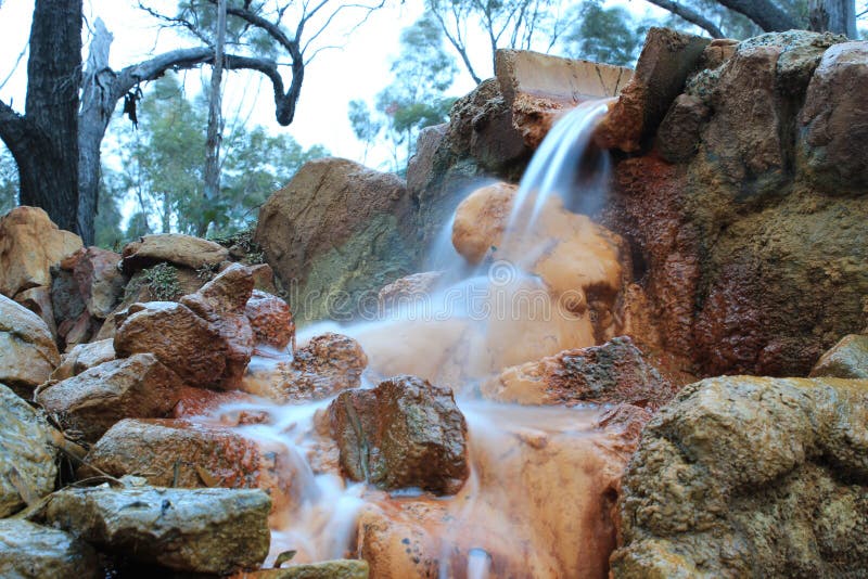 Natural Springs, Continuous Flow Stock Image - Image of australia, time ...