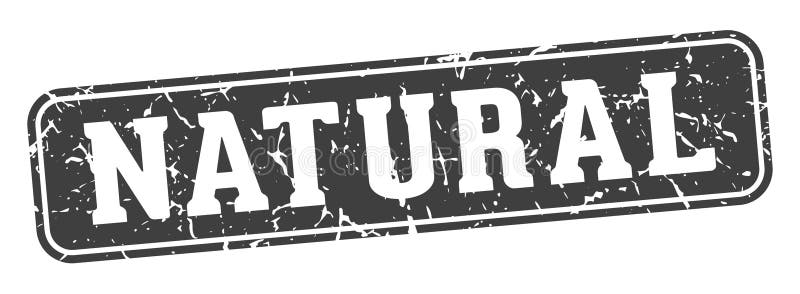 Natural Rectangular Sign. Natural Stamp Stock Illustration ...