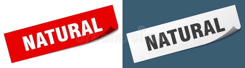 Natural Sticker. Natural Sign Set Stock Vector - Illustration of badge ...