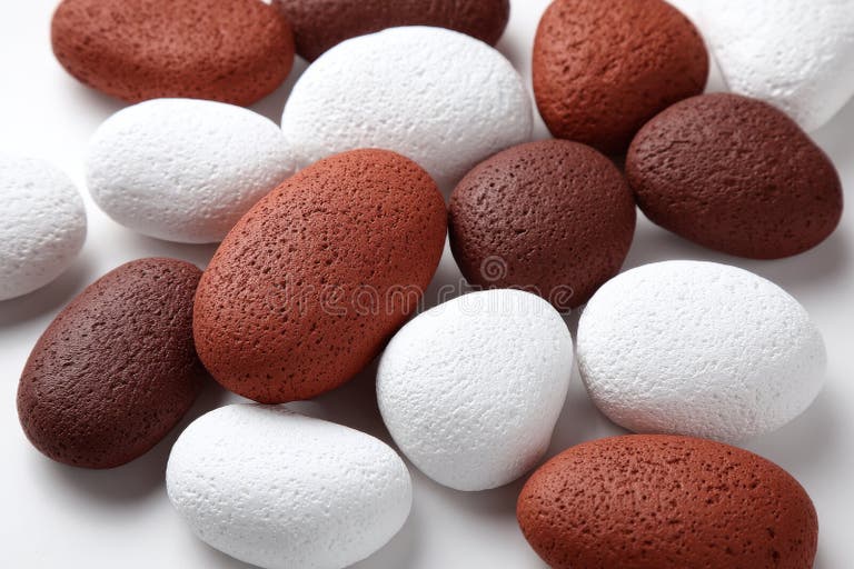 Natural Stone Aggregate of Different Sizes and Hues is Visible during ...