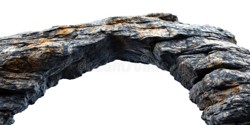 Natural Stone Arch Formation Isolated on Transparent Background Stock ...