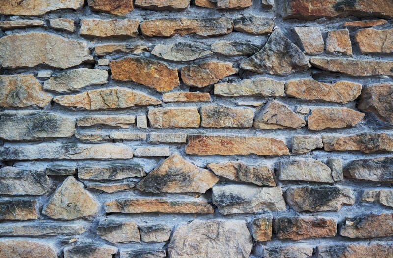 Natural Stone Background or Texture. Different Stones and Concrete ...