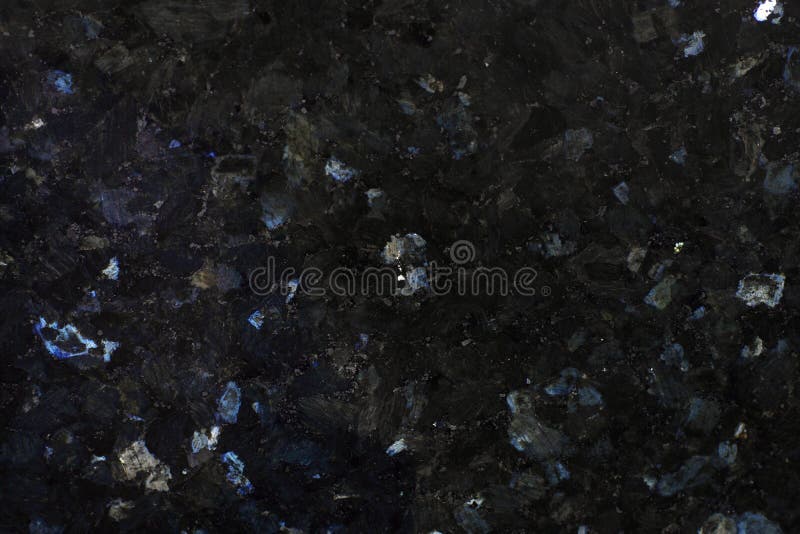 Natural Stone Black Granite with Shiny Blue Mica Splashes, Labradorite ...