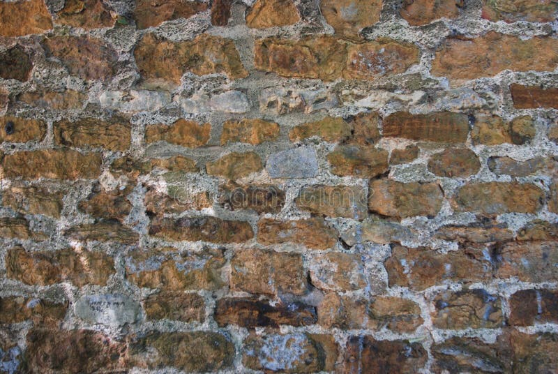Natural Stone Brick Wall Texture for Background Stock Photo - Image of ...