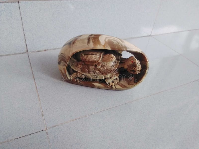 Natural Stone Carved with Beautiful Turtles Stock Photo - Image of ...