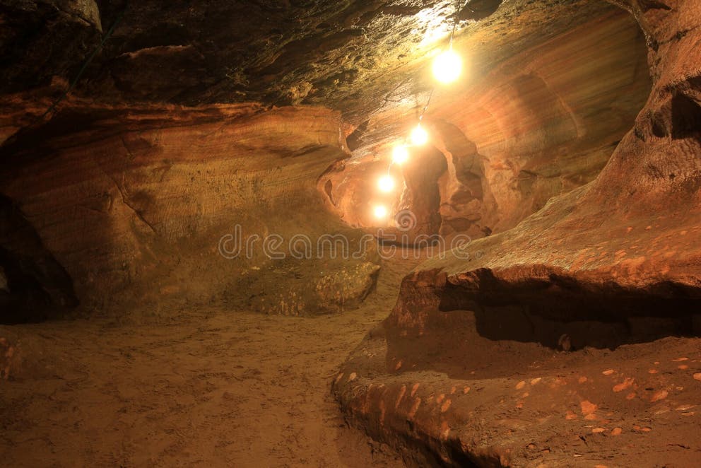 Natural stone cave. stock photo. Image of water, tight - 15412380