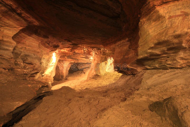 Natural stone cave. stock photo. Image of water, canyon - 15412442