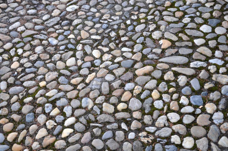 Natural Stone Cobbled Paving Stock Image - Image of paving, stone: 54756297
