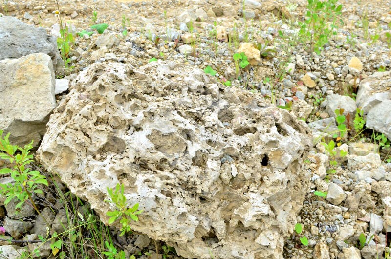 Natural Stone Dolomite in the Limestone Open-pit. Building Materials ...