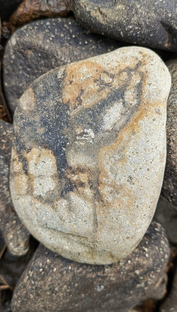 Natural Stone on the Edge of the River Stock Image - Image of edge, river: 373609321