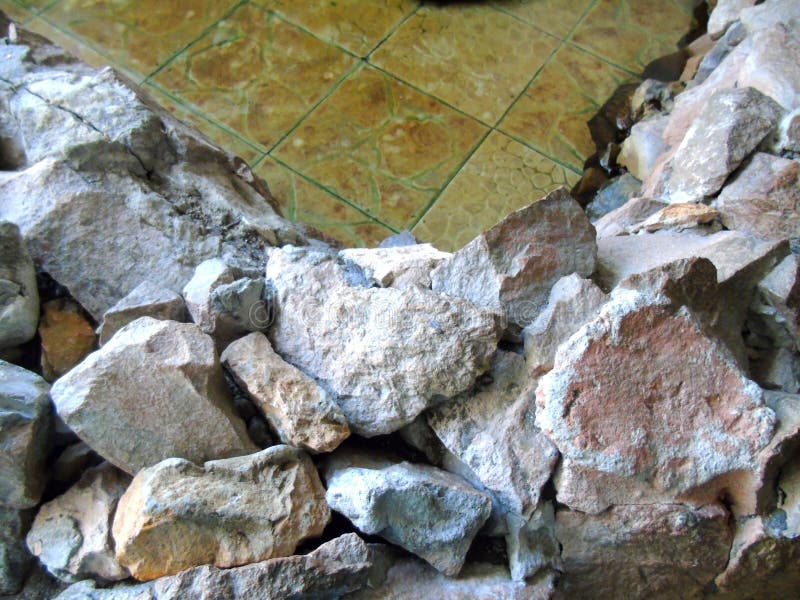 Natural stone interior stock photo. Image of tree, stonewall - 222242576