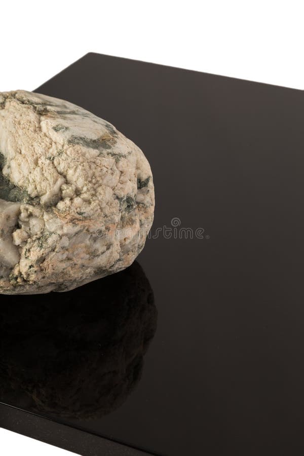 Natural Stone on Lacquered Coating, Reflection of Objects. Stock Image ...