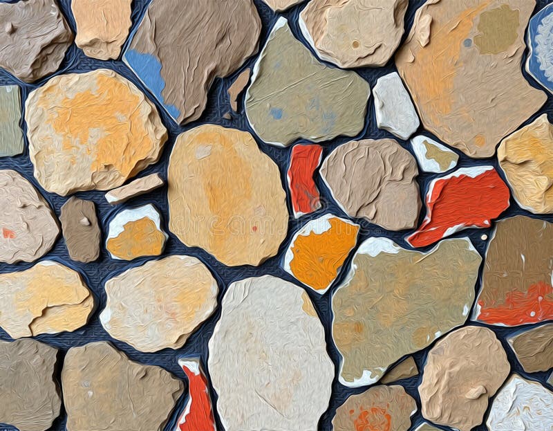 Natural Stone Pattern. Oil Painting. Pattern for Covers, for Printing ...