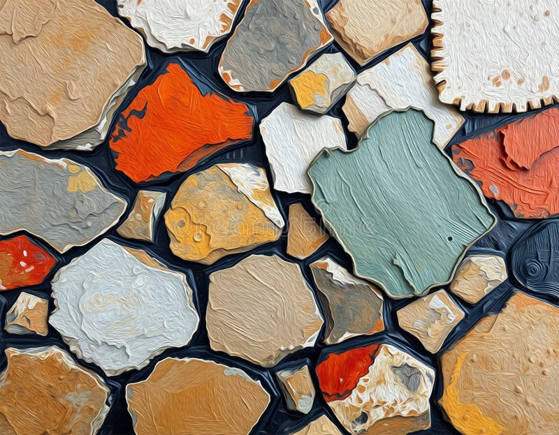 Natural Stone Pattern. Oil Painting. Pattern for Covers, for Printing ...