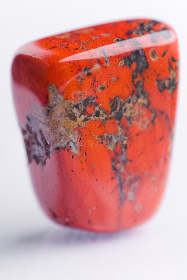 Natural stone red jasper stock image. Image of crystal - 18882337