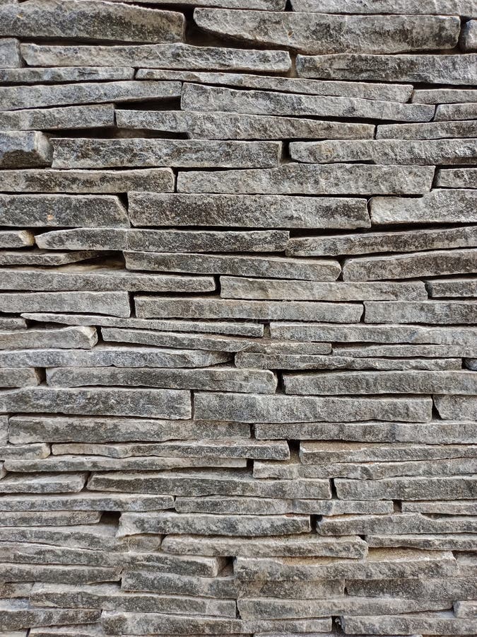 Natural Stone Stacked on the Wall Stock Photo - Image of mountain ...