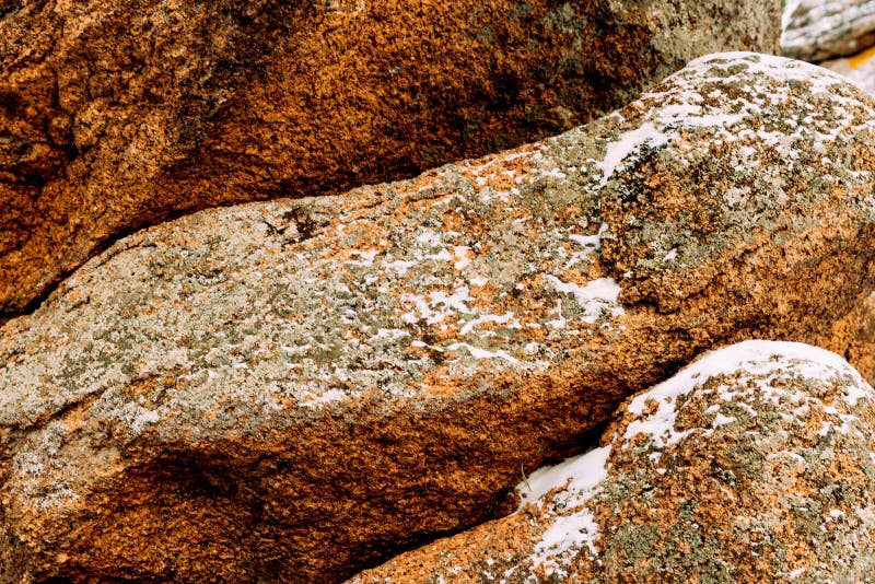 Natural Stone Texture with Cracks, Vegetation and Dirt, Texture ...