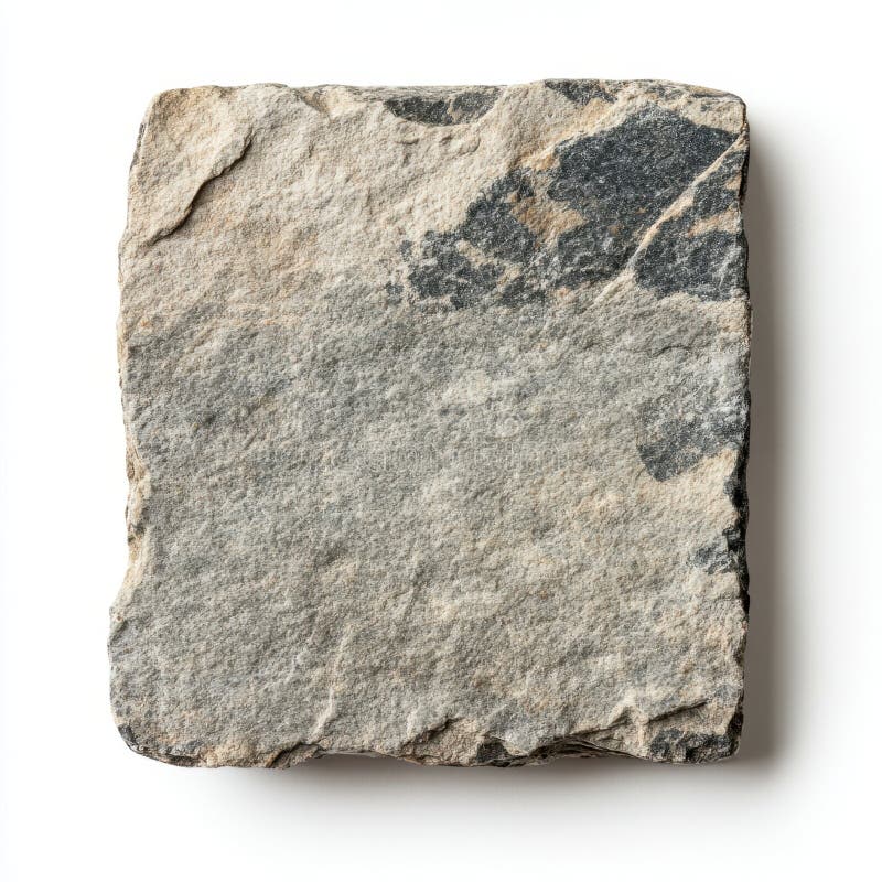 Natural Stone Texture with Gray and Brown Patterns Isolated on White ...