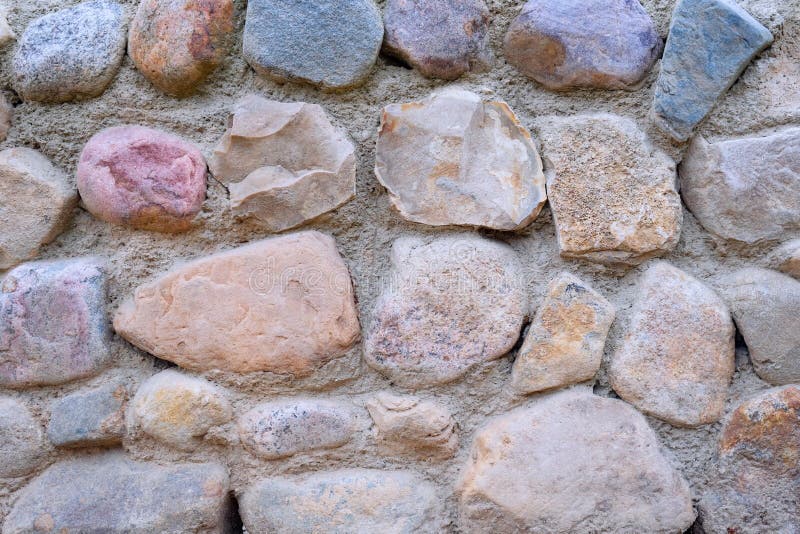 Natural Stone Wall. Abstract Stone Texture. Close Up Stock Photo ...