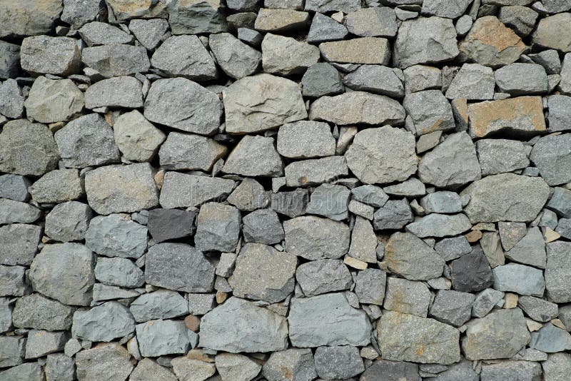 Natural Stone Wall Background - Rubble Wall Stock Image - Image of view ...