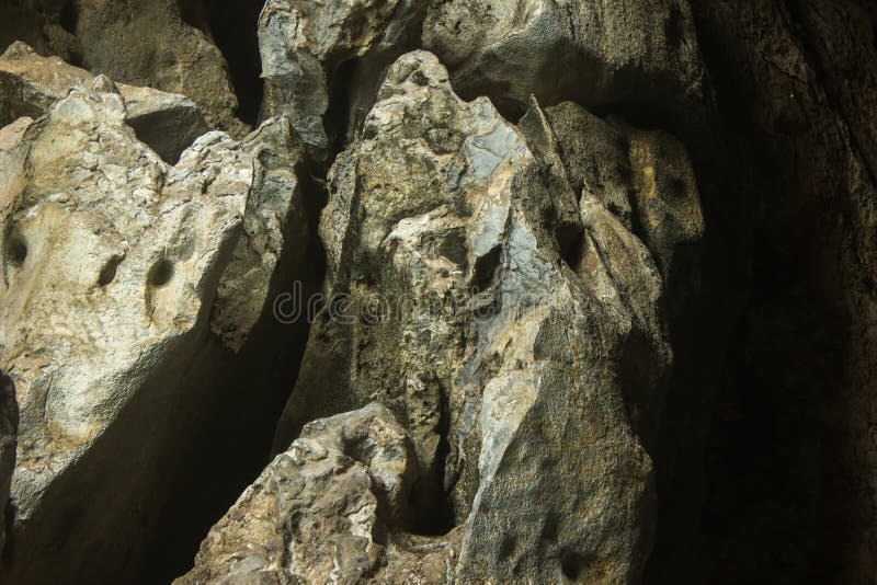 Cave wall stock image. Image of light, mountain, mineral - 200740675