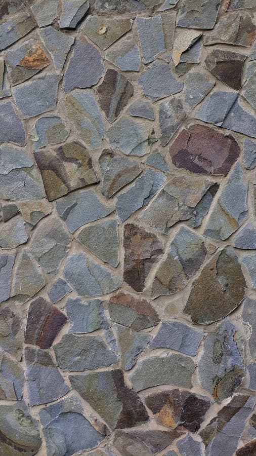 Natural Stone Wall Cladding with Random Pattern Stock Photo - Image of ...