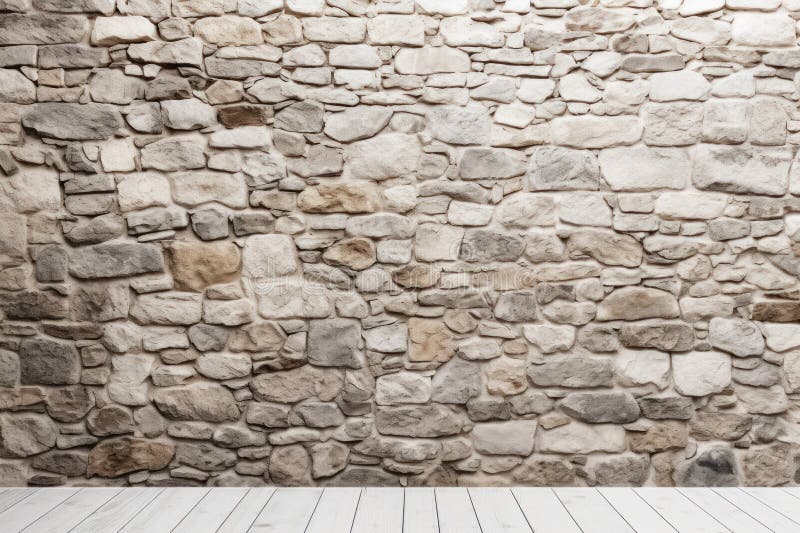 Natural Stone Wall. Generate Ai Stock Illustration - Illustration of ...