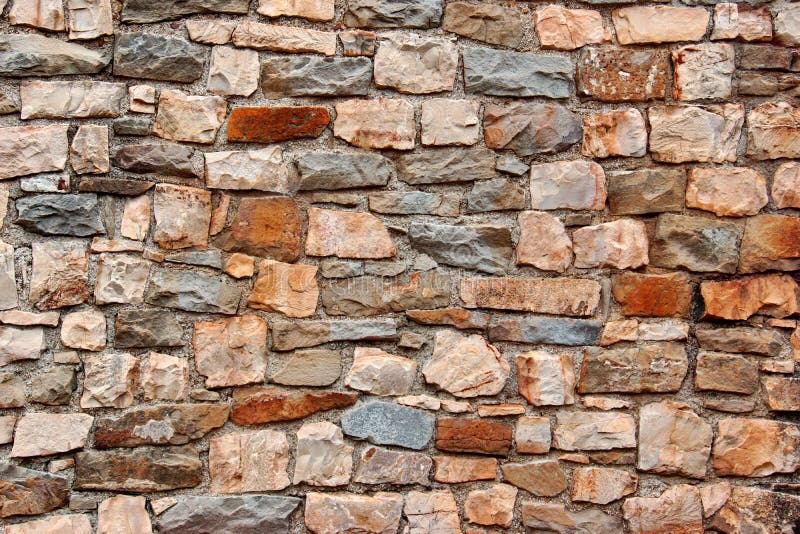 Natural Stone Wall stock photo. Image of colorful, brown - 46195614