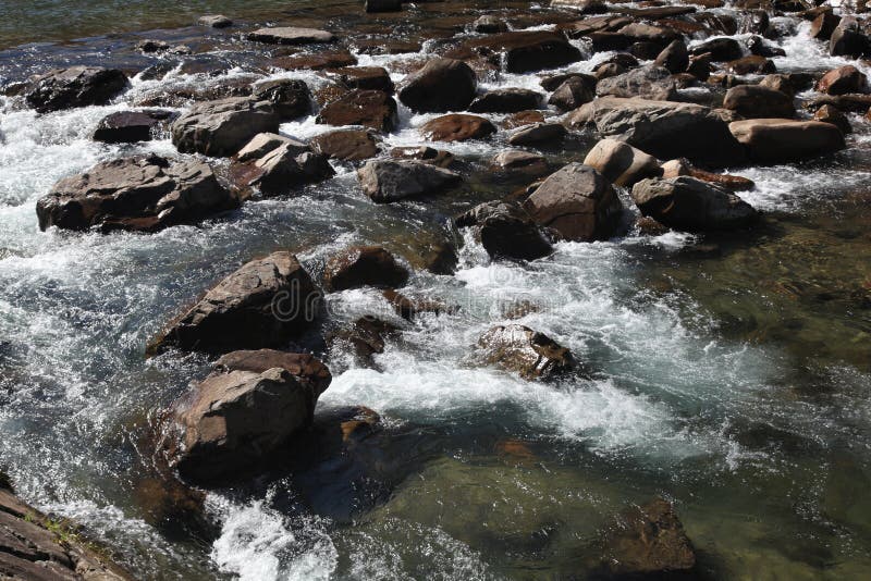 Natural stones in a river stock image. Image of current - 89259101