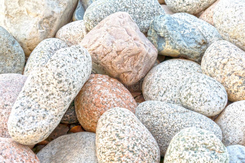 Natural Stones. the Texture of Stones of Different Sizes and Colors ...