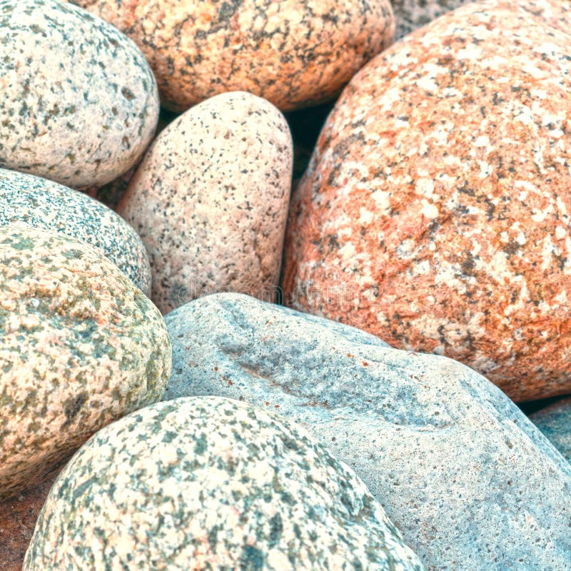 Natural Stones. the Texture of Stones of Different Sizes and Colors ...
