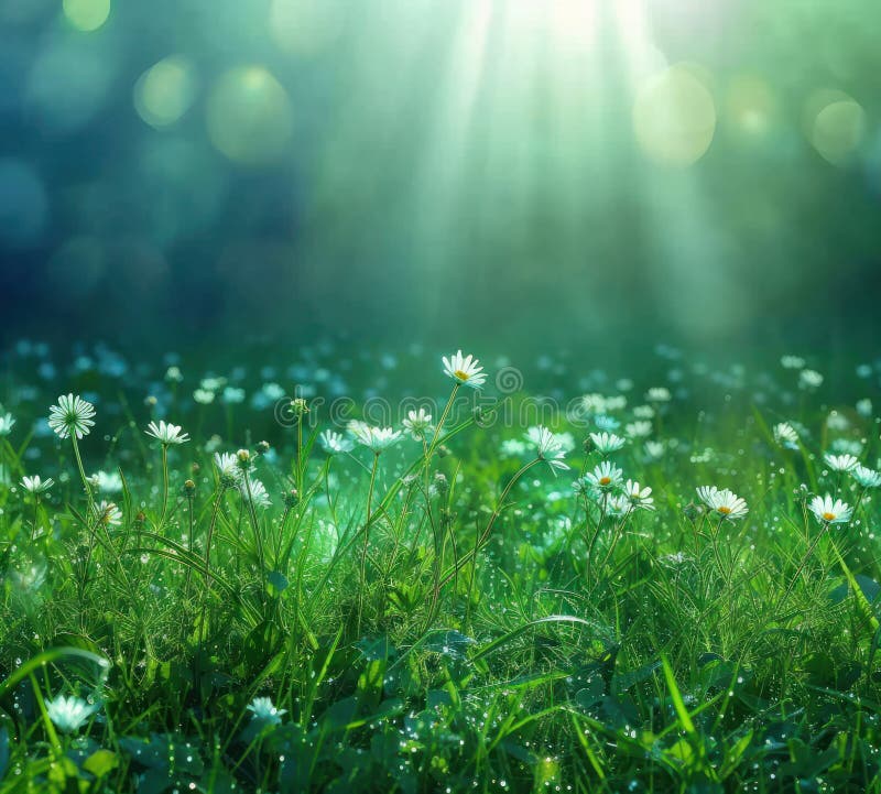 Natural Sun Rays Sun Light Moving Grass Stock Image - Image of radiant ...