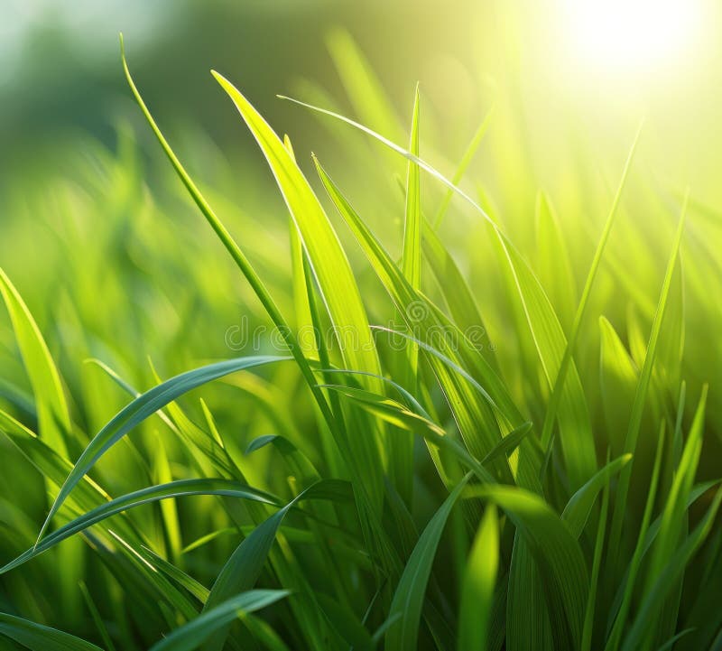 Natural Sun Rays Sun Light Moving Grass Stock Photo - Image of grass ...